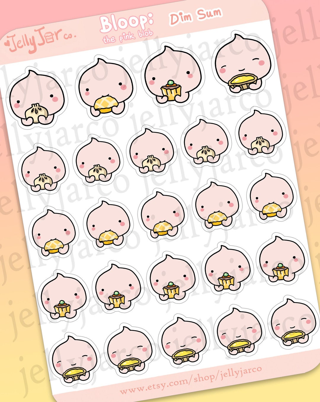 Bloop Dim Sum Chinese Food Foodie Planner Stickers - Etsy