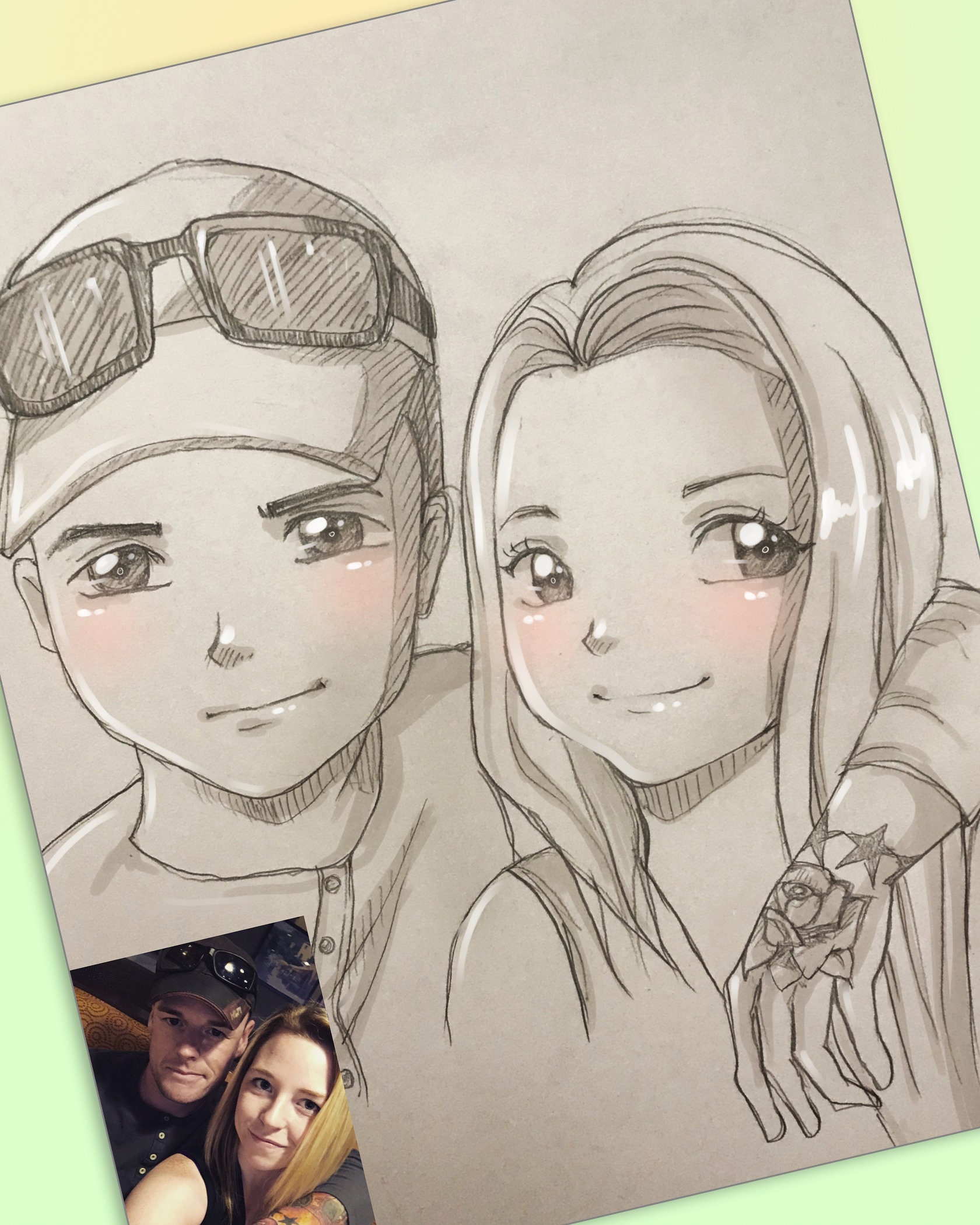 Easy Anime Couples Drawings In Pencil