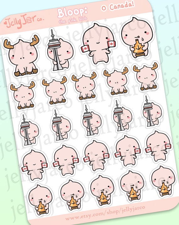 Bloop Canada Day Canadian Planner Stickers | Etsy