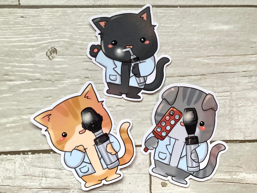 Optometry Eye Care Glasses Optometrist Cute Kitty Cat Animal ...