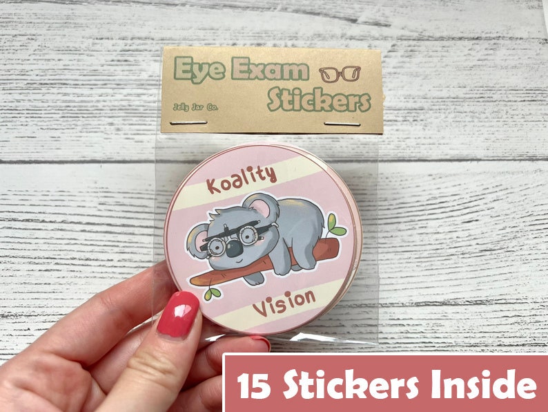 Optometry Stickers for Children's Eye Exam in Bulk Eye - Etsy