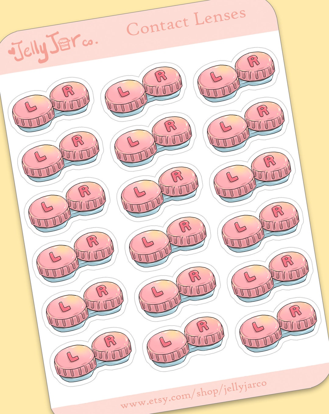 Contact Lens Reminder Planner Stickers - Etsy