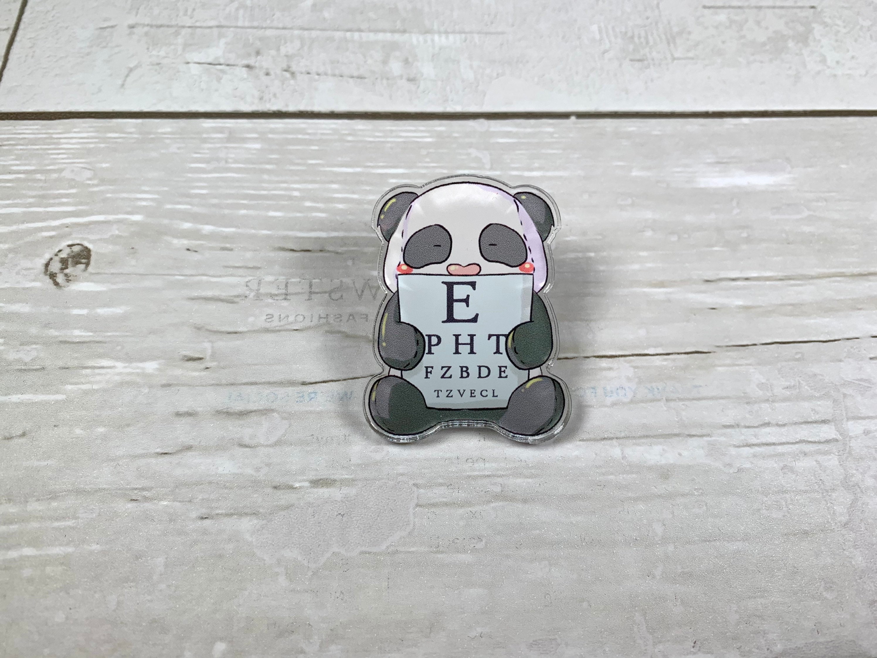 Optometry Panda Eye Chart Eye Exam Optometrist Student Ophthalmology ...