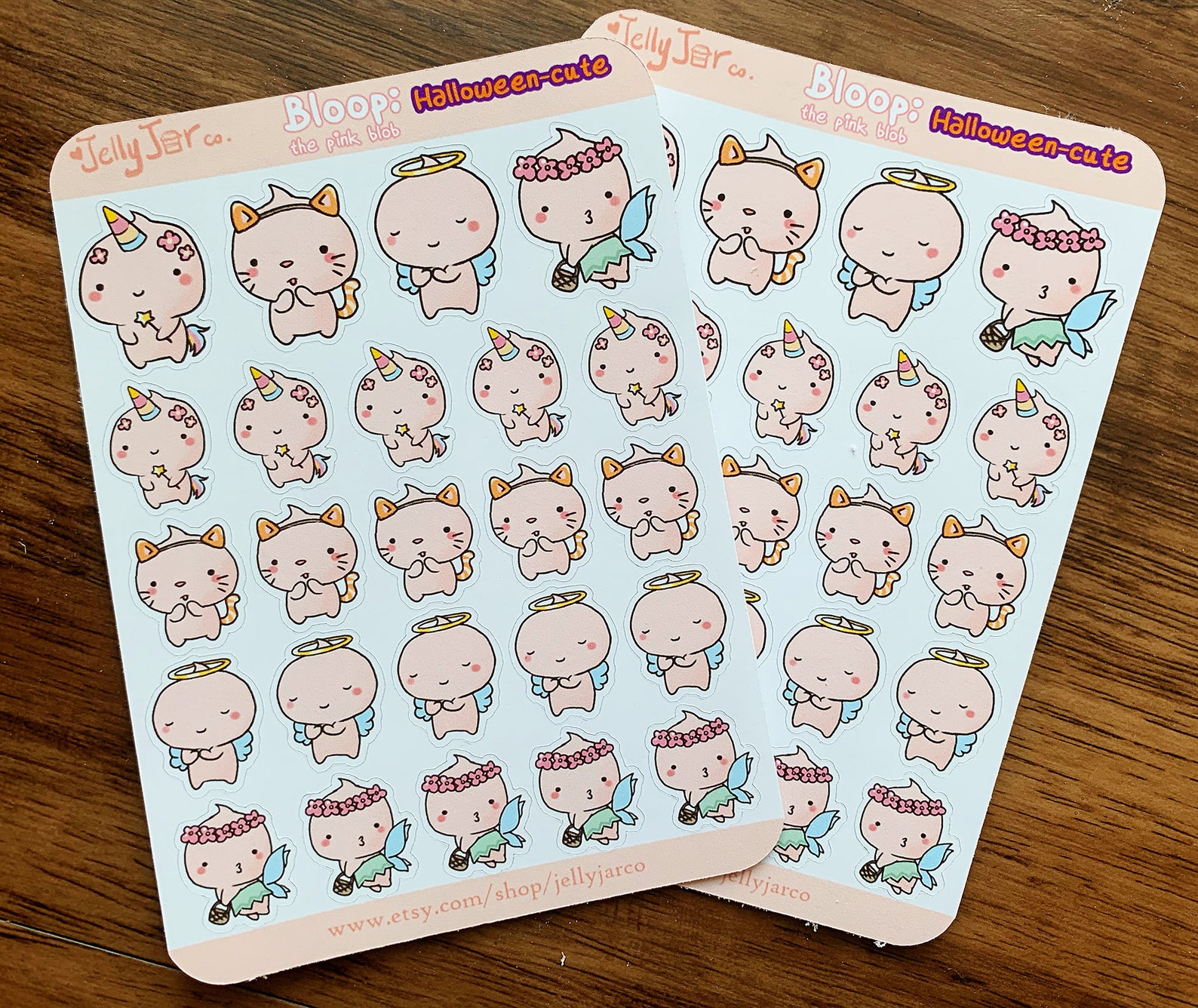 Bloop Halloween Cute Girly Planner Stickers - Etsy