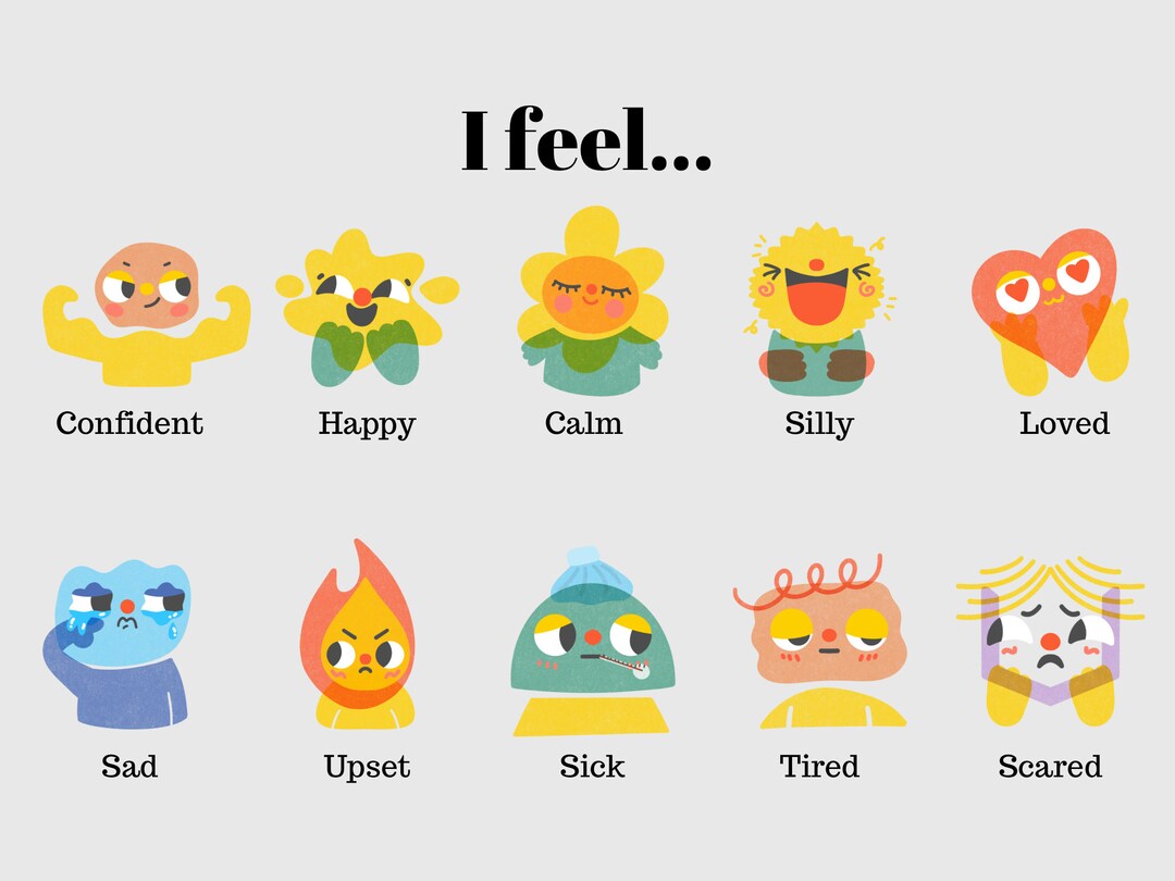 Feelings Chart - Etsy