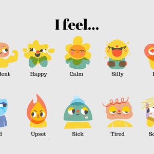 Feelings Chart - Etsy
