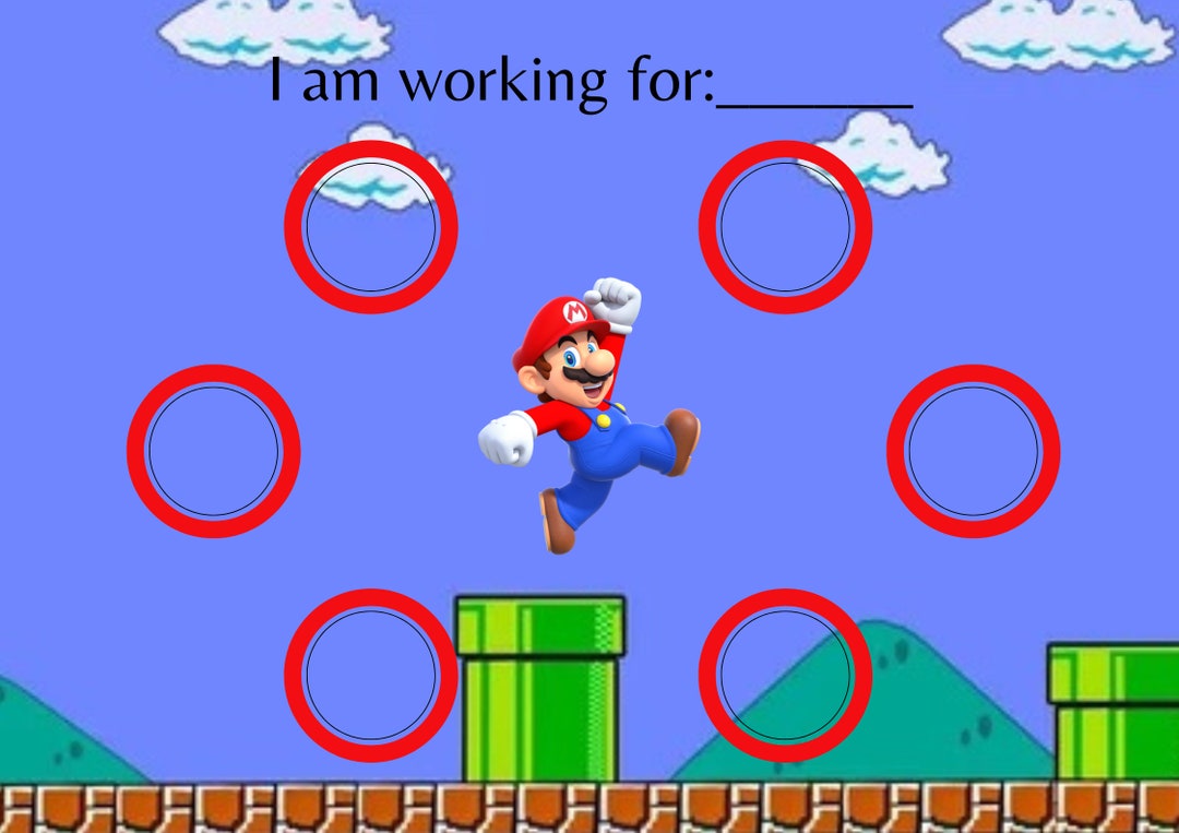 Mario Token Board - Etsy