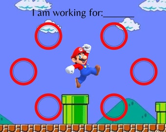 Super Mario - Token Economy Board - Etsy