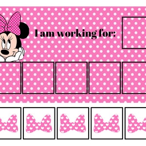 Minnie Mouse Token Board - Etsy