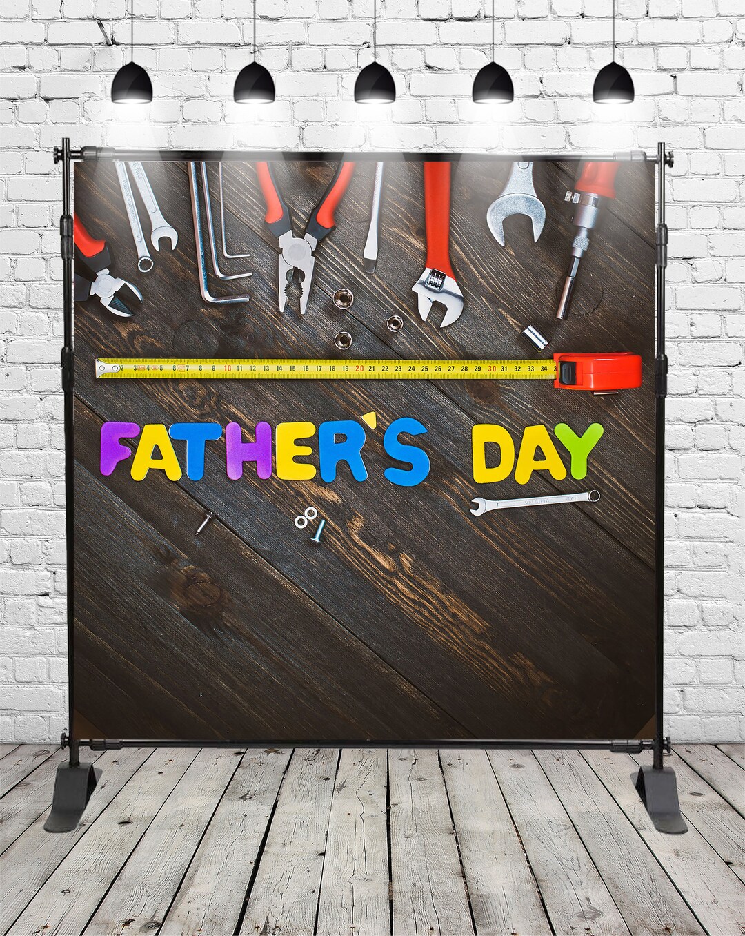 Happy Father‘s Day Birthday Photo Backdrops Booth Photography Letters ...