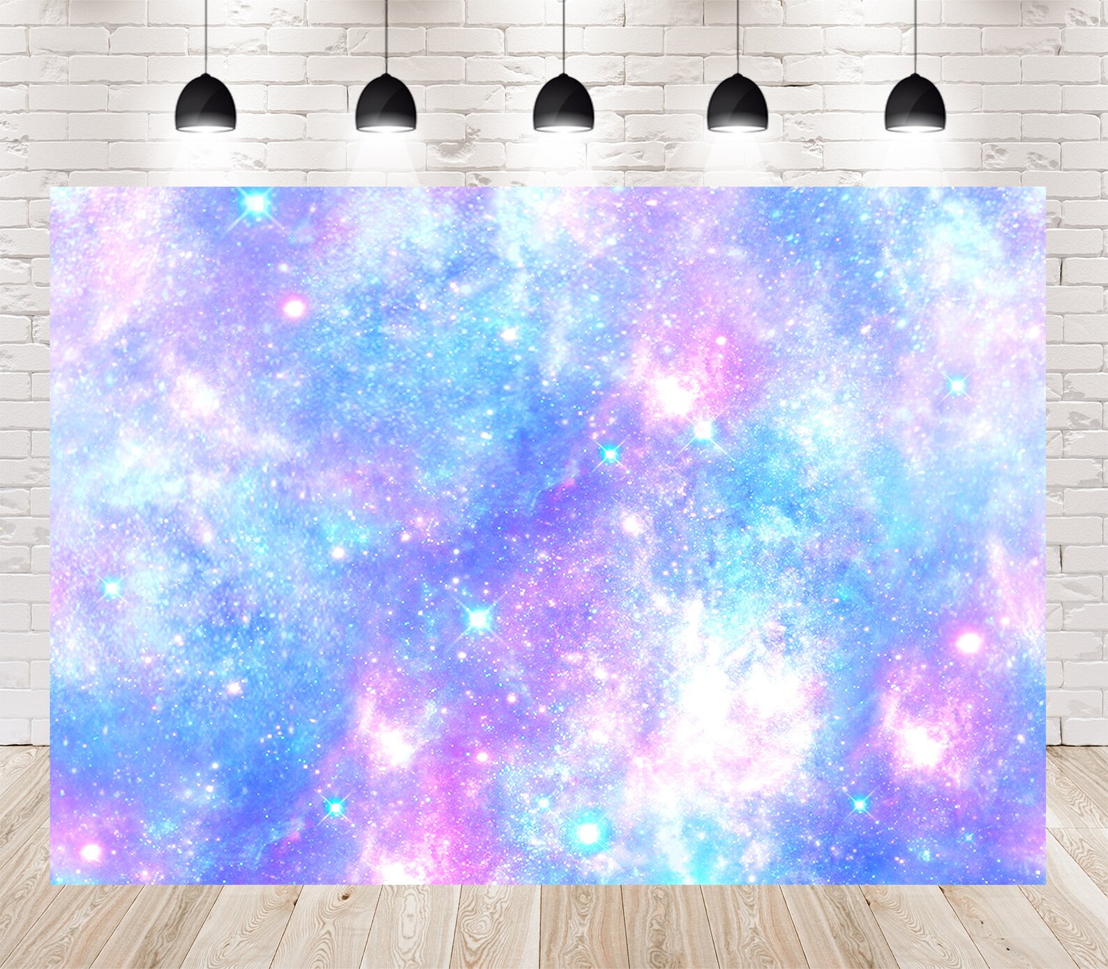 Pink and Blue Magical Galaxy Star Photo Backdrops Booth Newborn ...