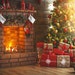 Indoor Christmas Tree Fireplace Gift Box Decoration Photo - Etsy