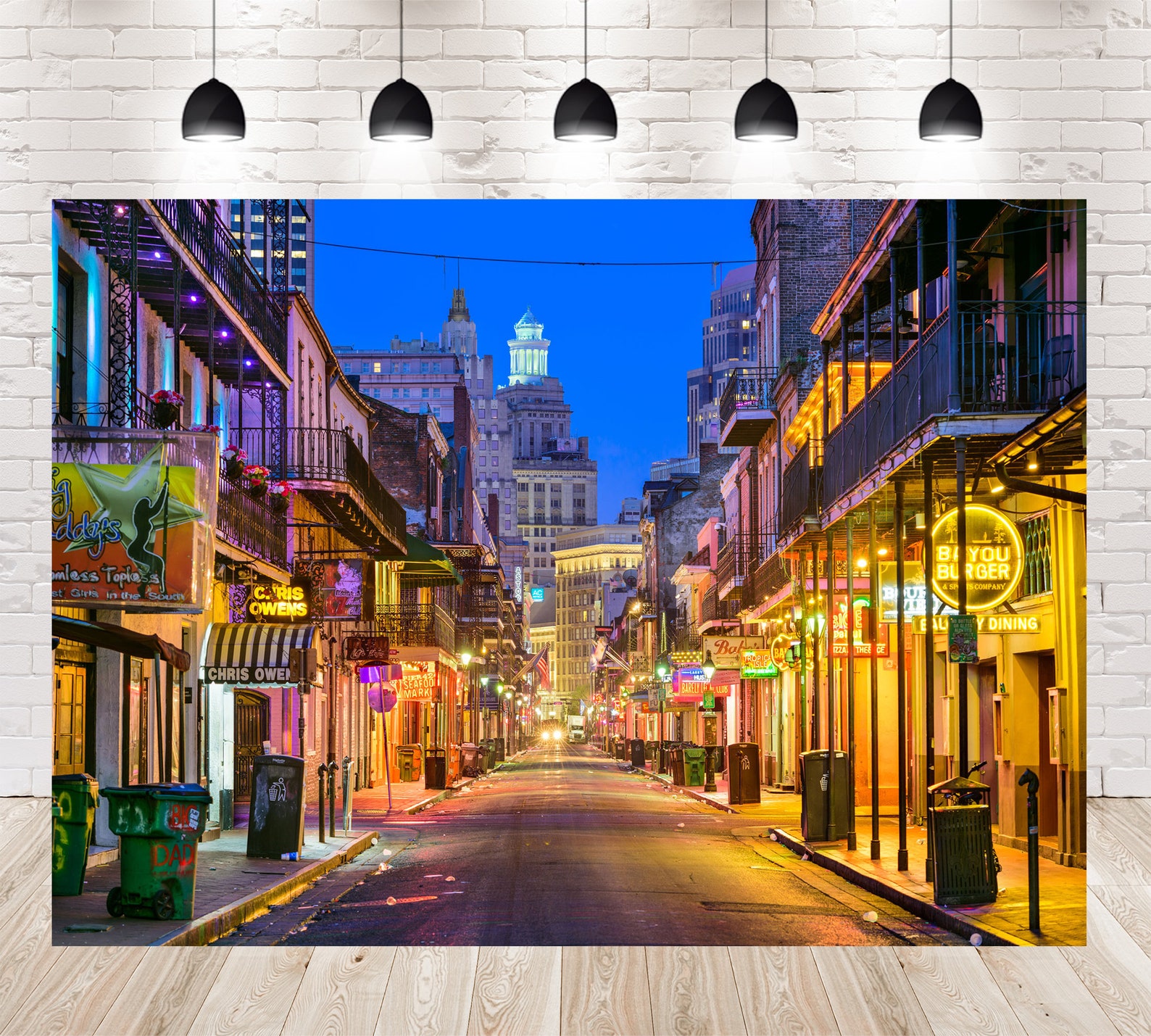 New Orleans Bourbon Street Photo Backdrops Booth Photography Night ...