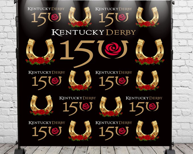 Kentucky Derby 1st Birthday Backdrop, Churchill Downs, Horse Racing ...