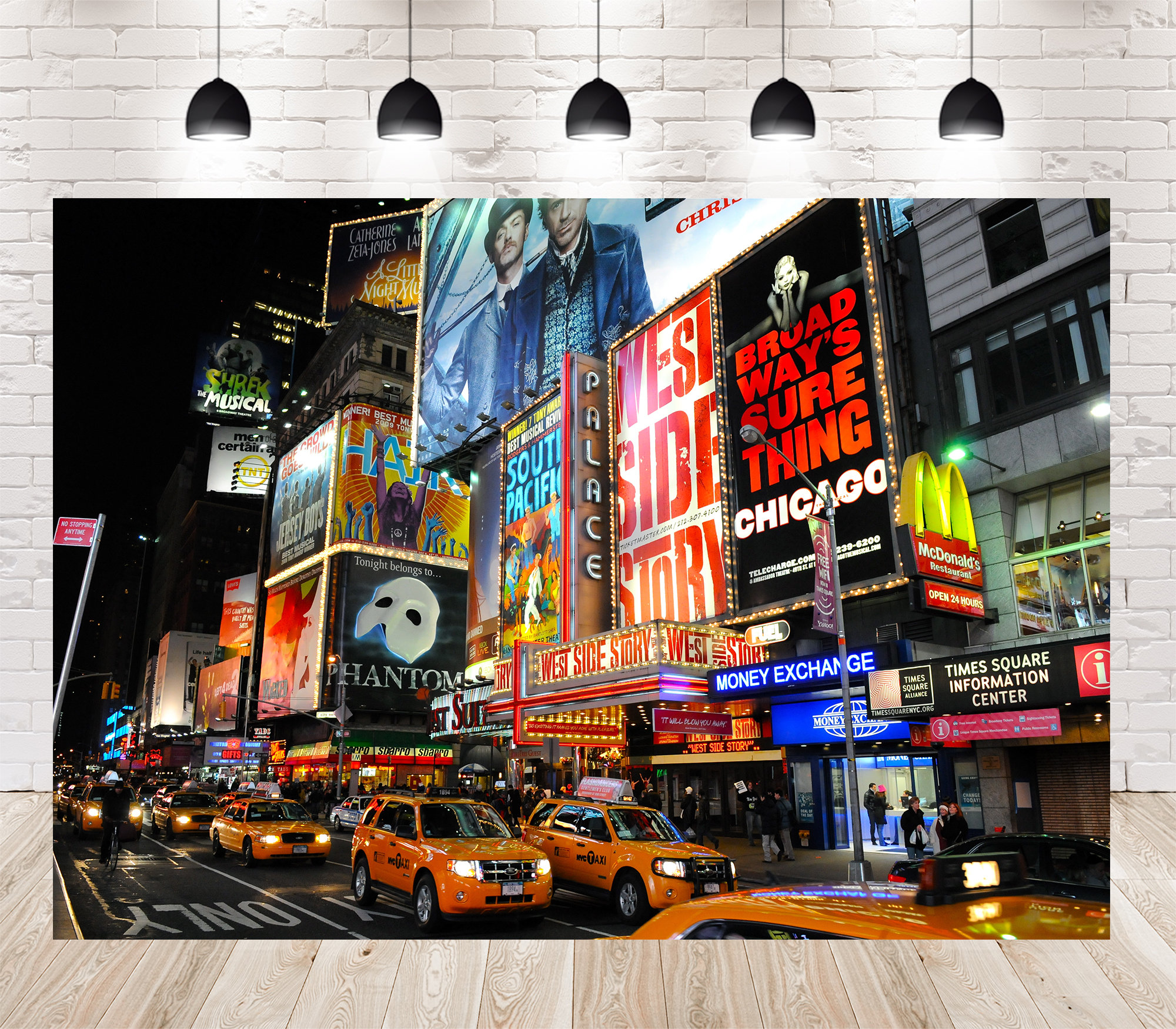 Broadway Night Photography Backdrop: New York City Travel Props - Etsy