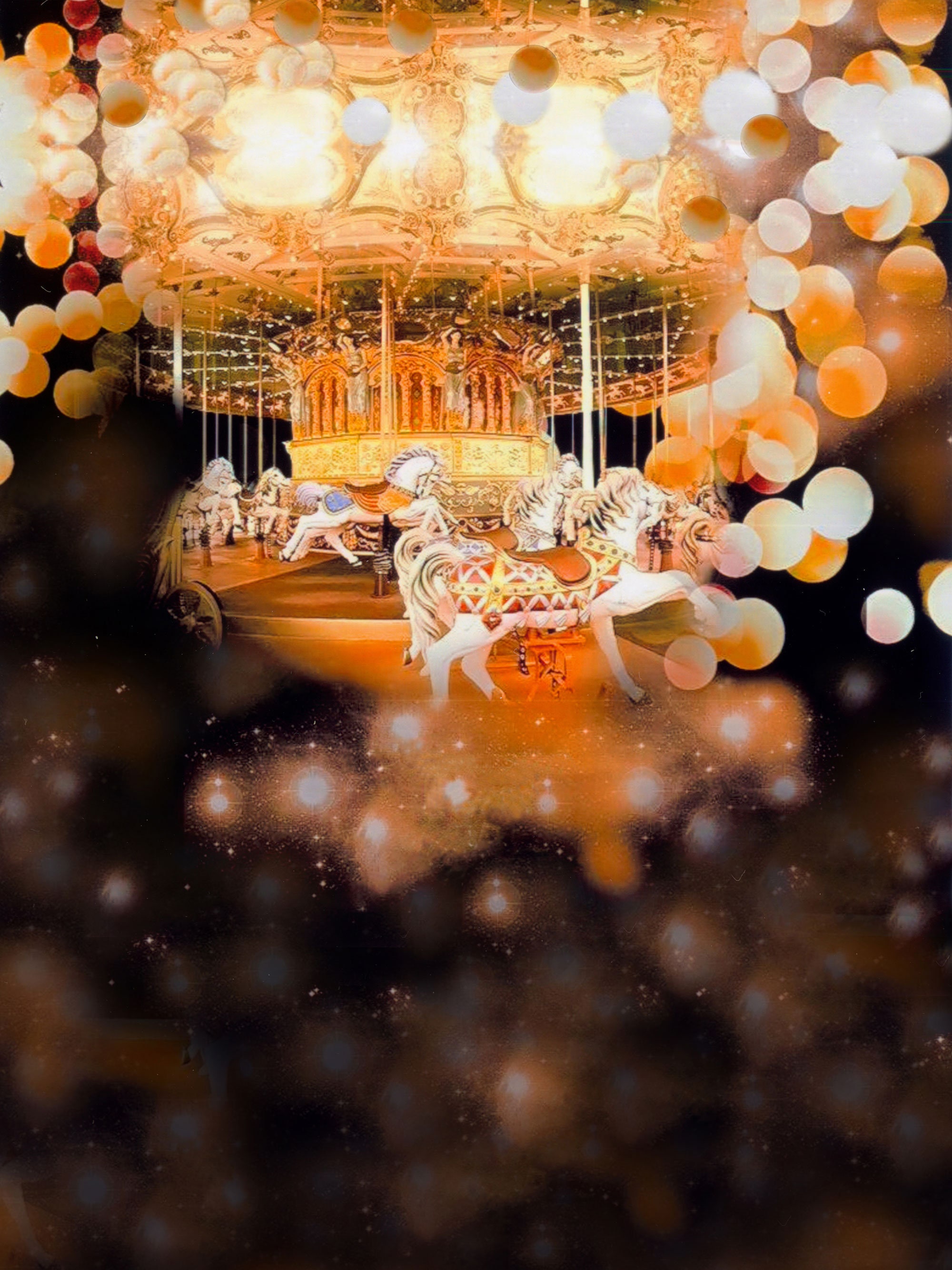 Carousel Kids Photo Backdrops Booth Bokeh Spots Photography Children Birthday Studio Backgrounds ...