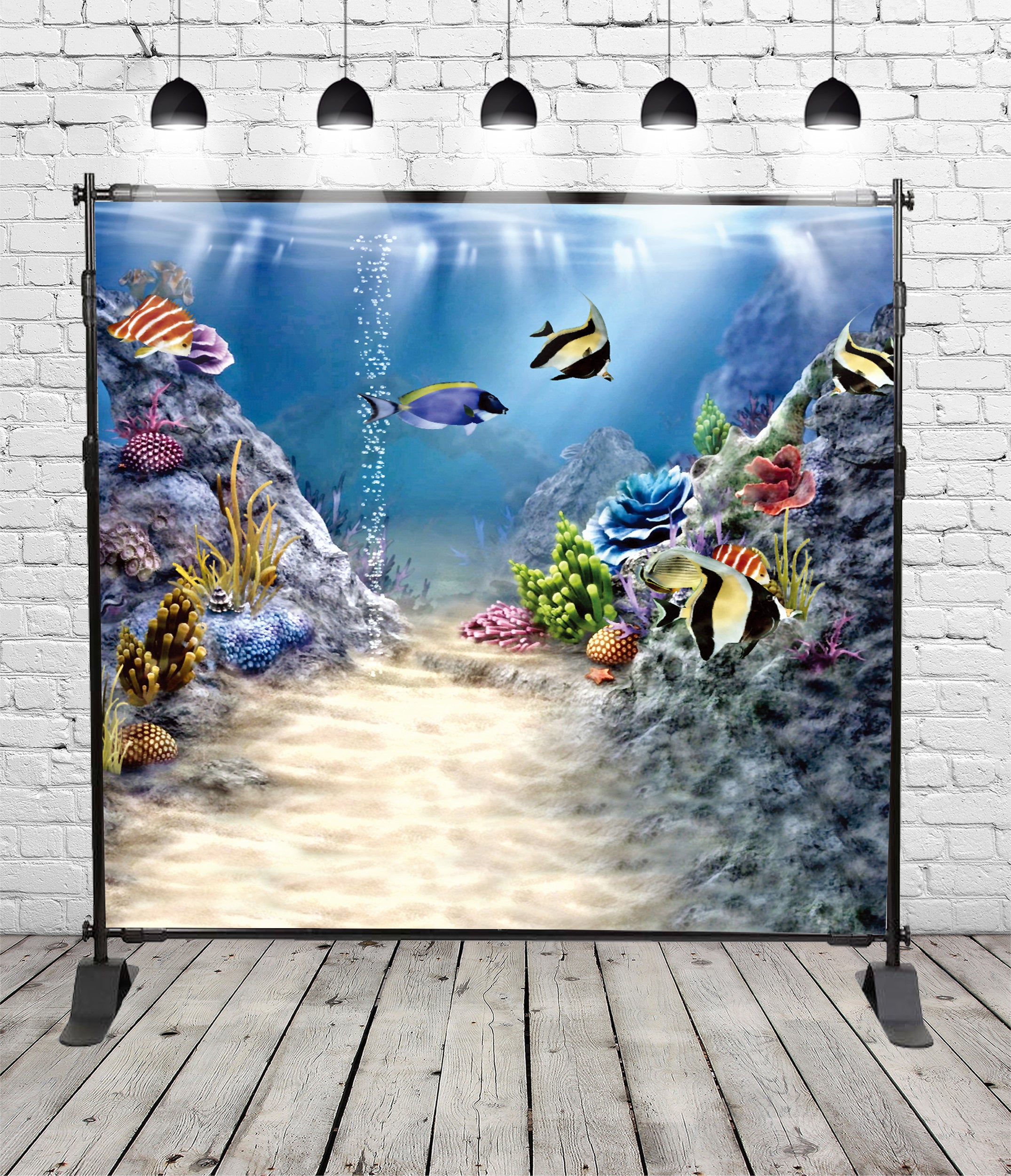 Underwater World Photo Backdrops Booth Colored Fish Newborn Baby ...