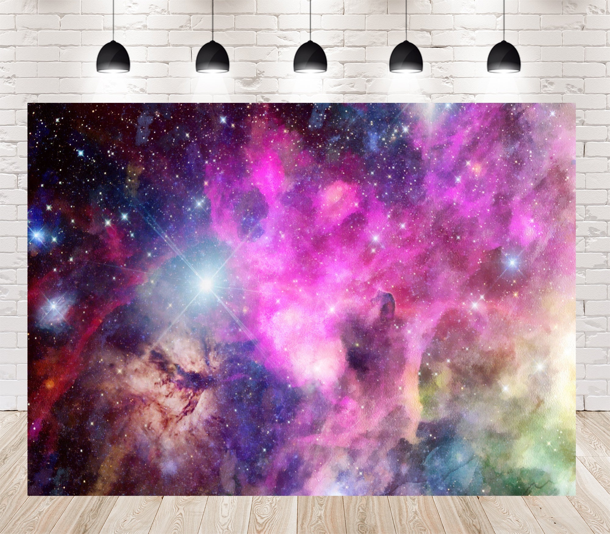 Amazing Galaxy and Stars Shining Magic Sky Photo Backdrops Booth ...