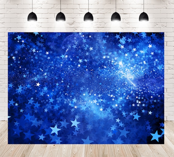 Blue Glowing Star Newborn Baby Photo Backdrops Booth - Etsy