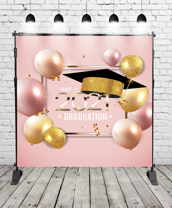 Class of 2021 Graduation Banner Photo Backdrops Booth | Etsy