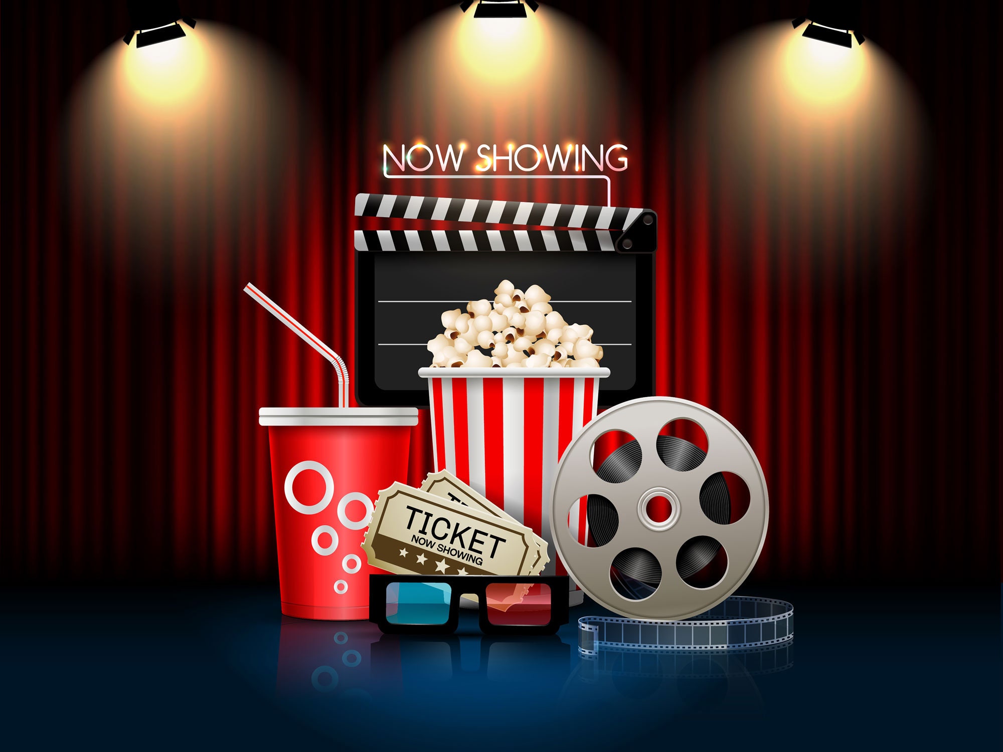 Cinema Theater Curtain Backdrop: Movie Night Photography Prop - Etsy