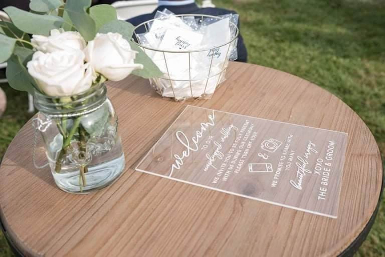 Set of 50 Packs Preassembled Happy Tears Tissue Packs Wedding Favor ...