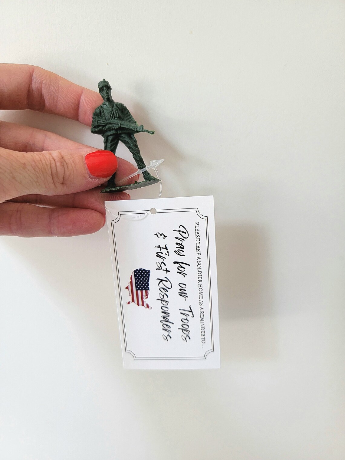 Military First Responder Wedding or Event Favor! Army Man With Tag ...