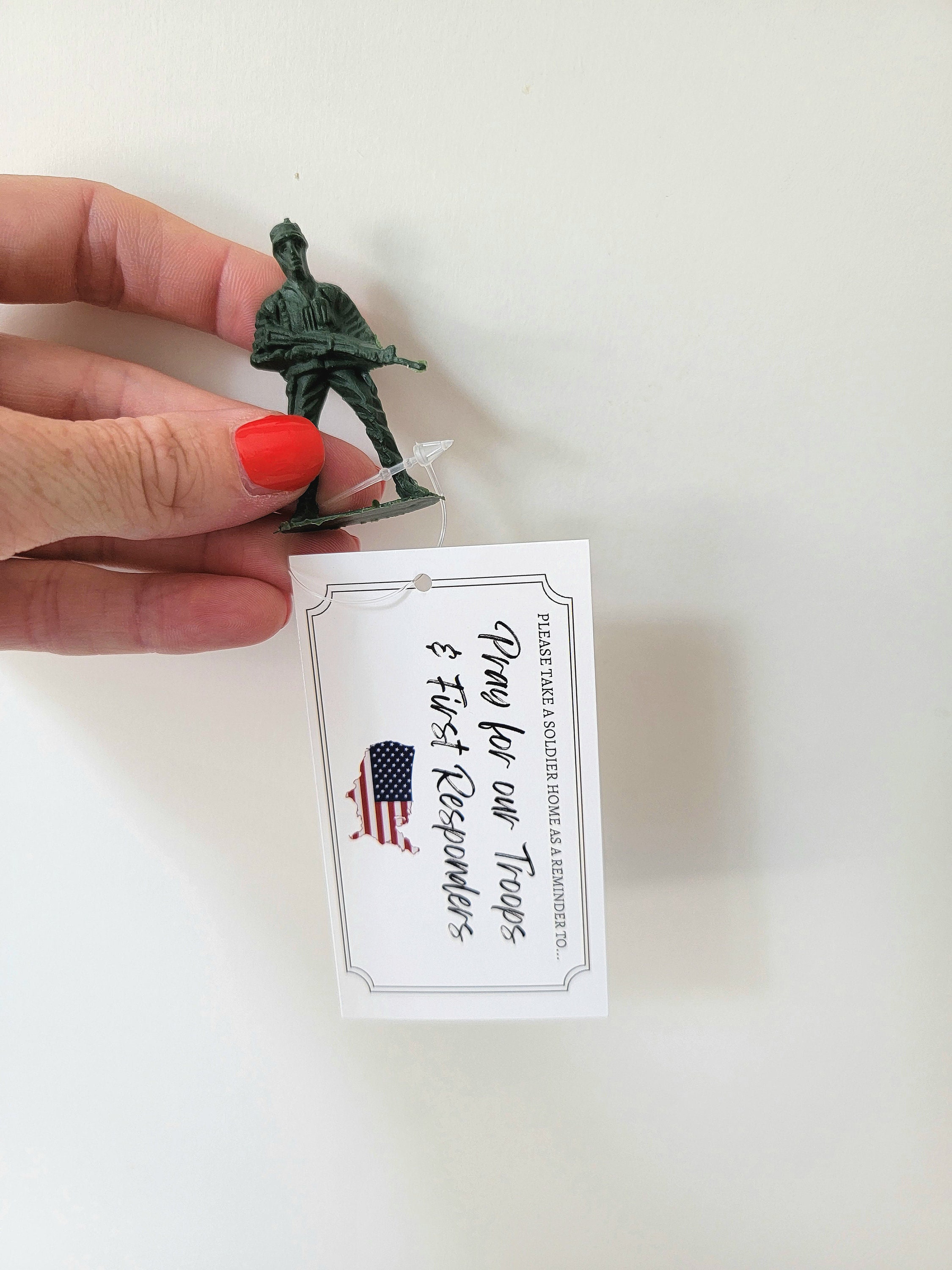 Military First Responder Wedding or Event Favor! Army Man With Tag ...