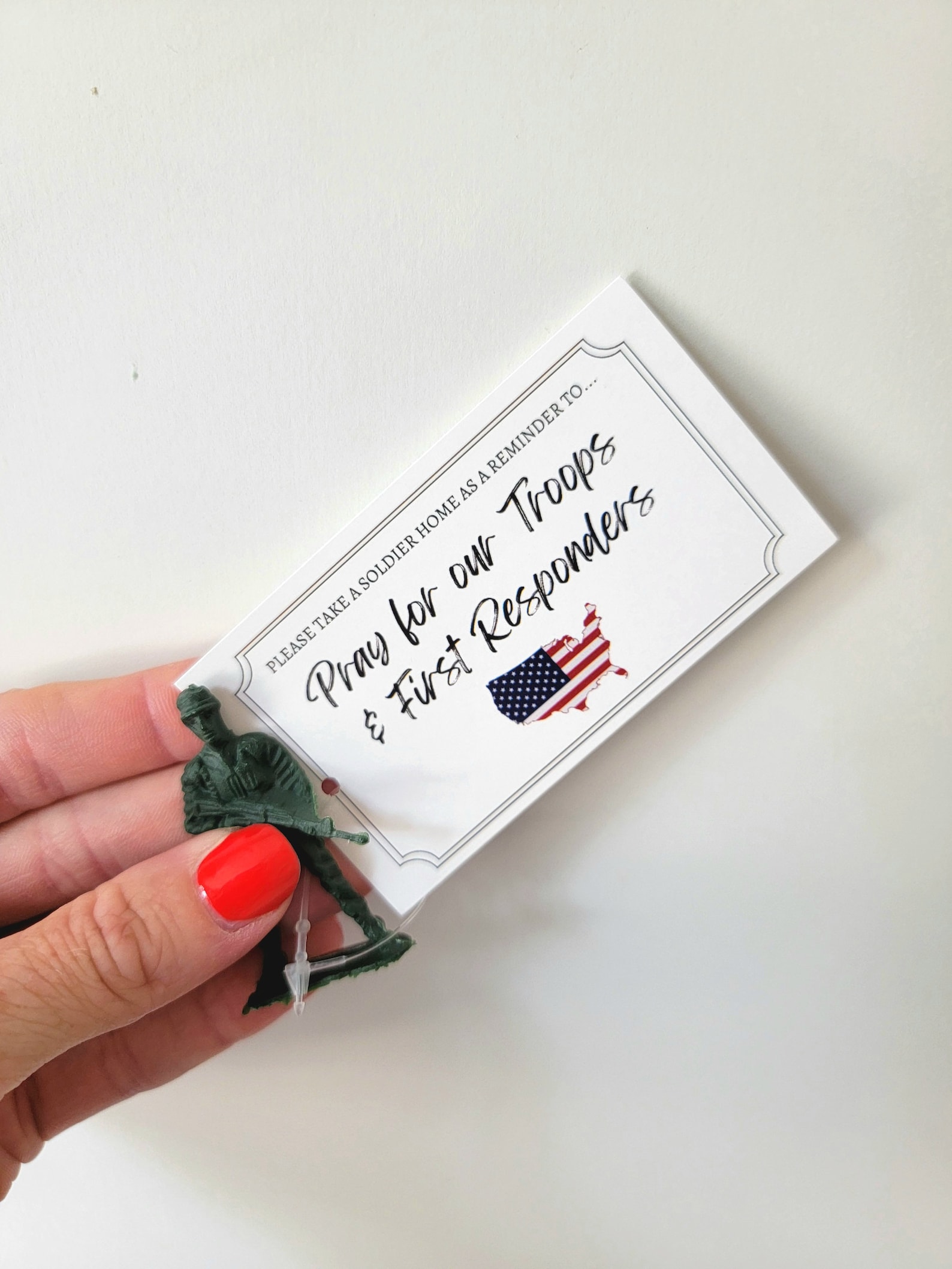 Military First Responder Wedding or Event Favor! Army Man With Tag ...
