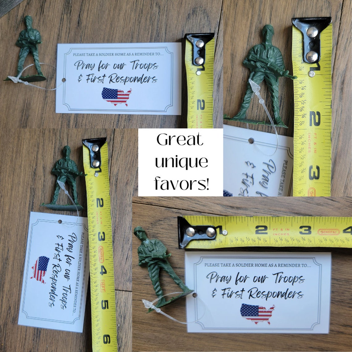 Military First Responder Wedding or Event Favor! Army Man With Tag ...