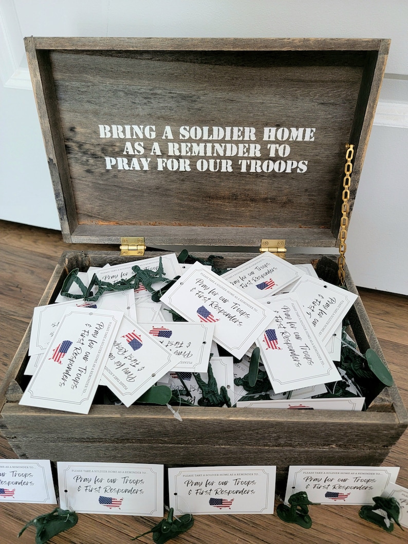 Military First Responder Wedding or Event Favor! Army Man With Tag ...