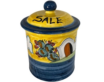 Ceramic Salt Jar - Etsy