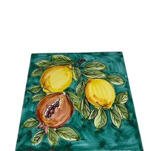 Lemon Ceramic Tile | Italian Wall Tiles | Wall Hanging With ...