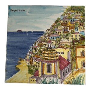 Positano Landscape Tile Italian Wall Tiles Hand Painted Italian Mural ...