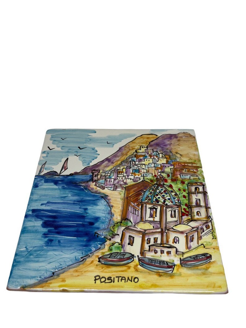 Positano Landscape Tile Italian Wall Tiles Hand Painted - Etsy