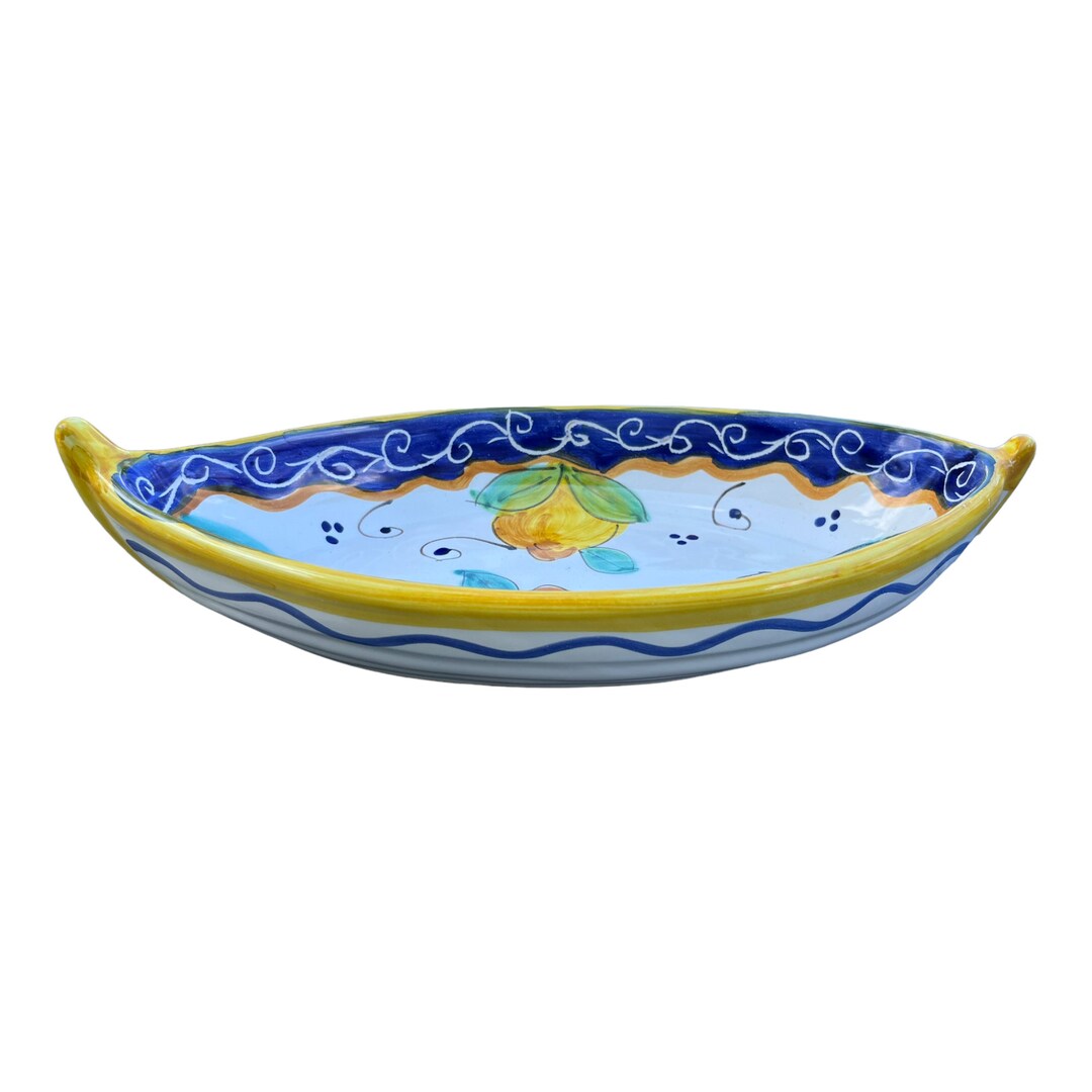Ceramic Boat Platter | Ceramic Serving Platter| Unique Tableware ...