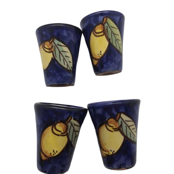 Ceramic Limoncello Glasses - Etsy