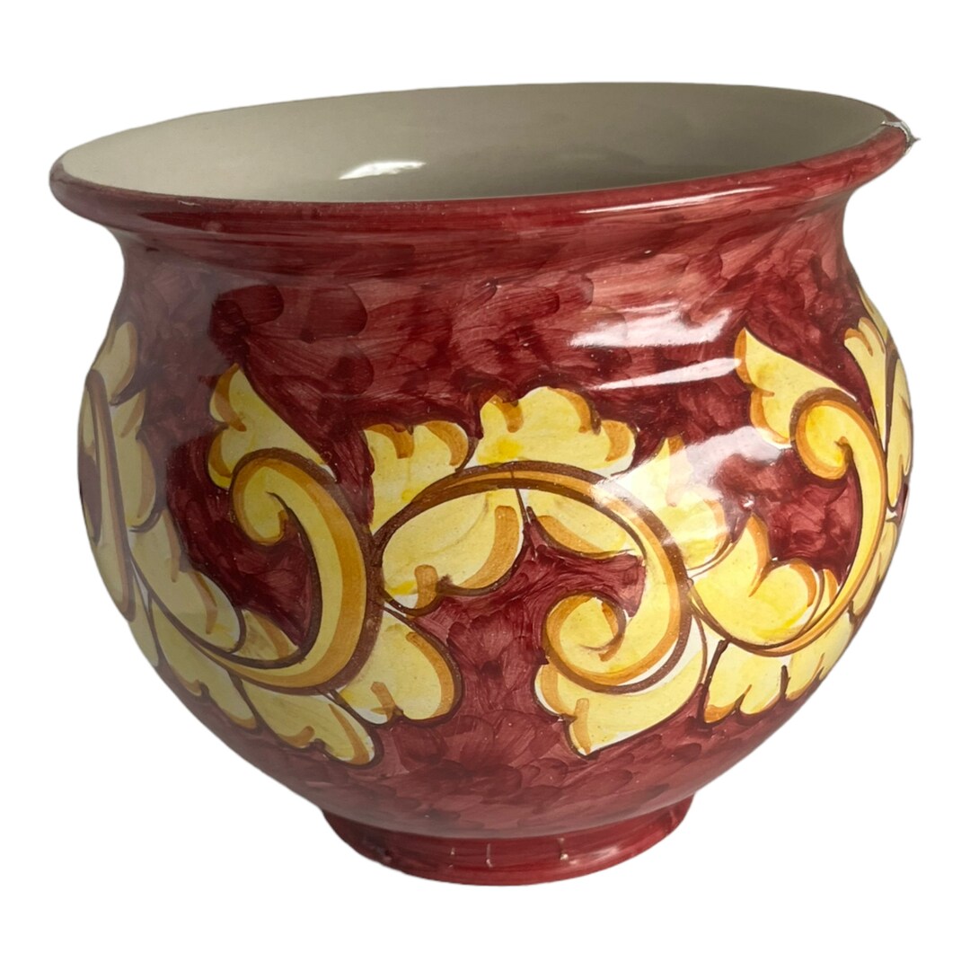 Italian Ceramic Planter Made in Vietri Italy - Etsy