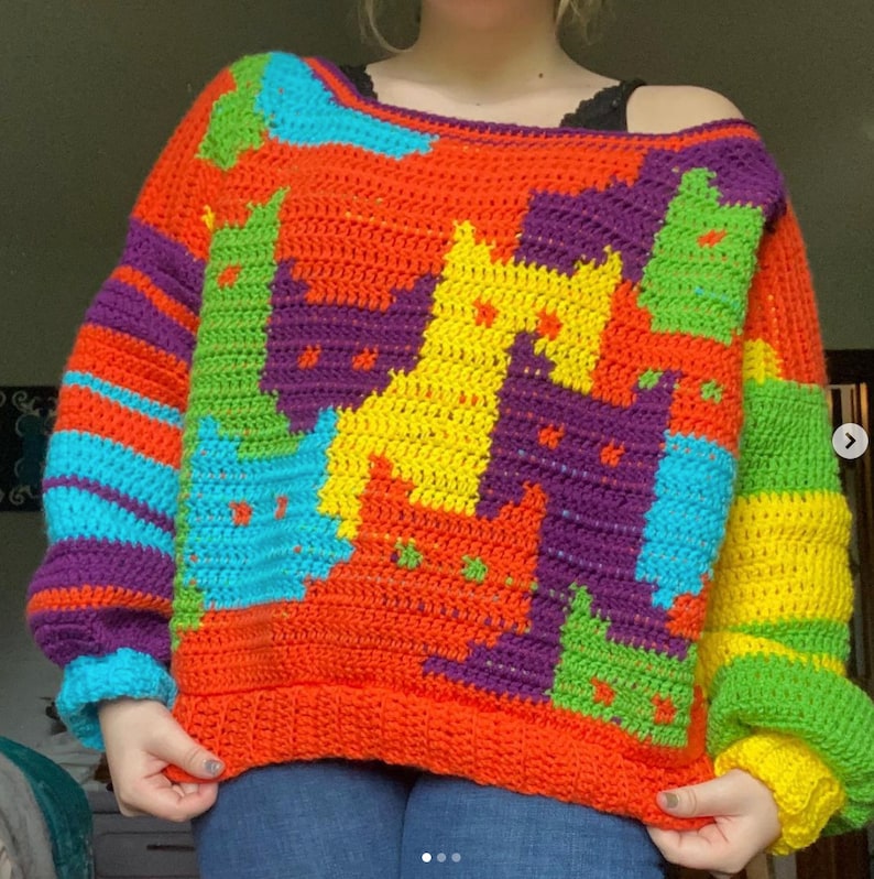 PATTERN Cat Sweater Crochet - Etsy