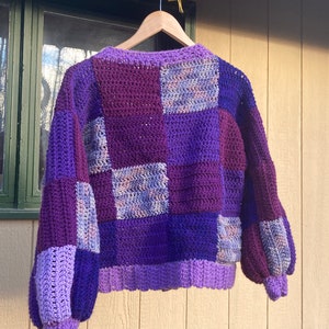 PATTERN Patchwork Sweater Crochet - Etsy