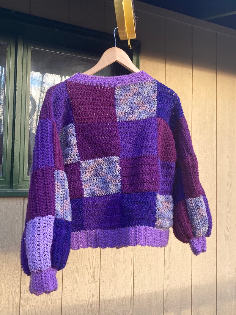 PATTERN Patchwork Sweater Crochet - Etsy