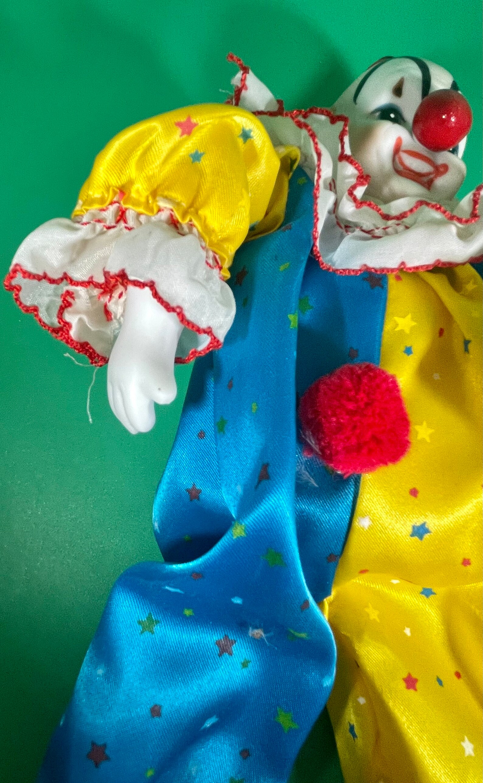 Vintage Bozo Porcelain Clown Style Doll Collectibles Blue Gold - Etsy