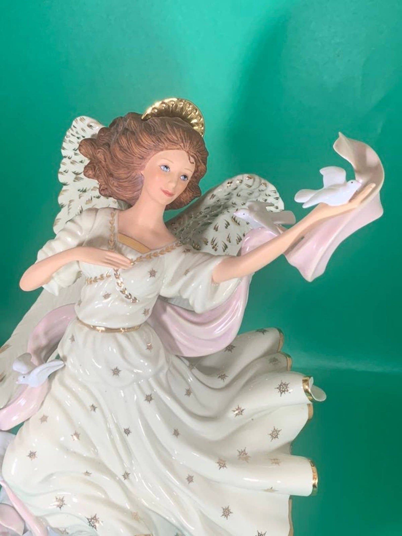 VINTAGE Lenox Millenium Messenger Porcelain Angel Figurine Limited ...