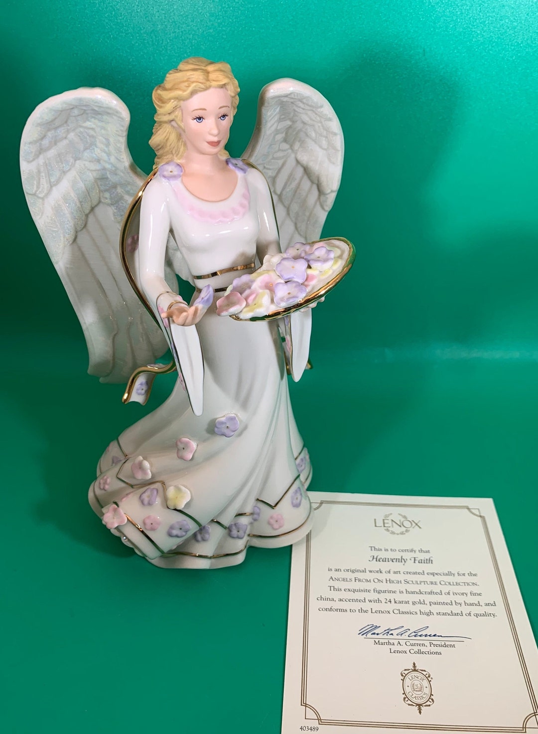 LENOX "heavenly Faith" Angel Figurine Vintage Collectibles Angels From ...
