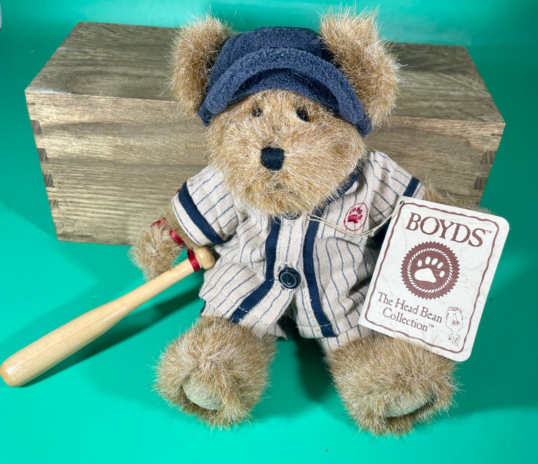 Boyds Bears "sammy Slugger" Teddy Bear Head Bean Collection 903308 ...