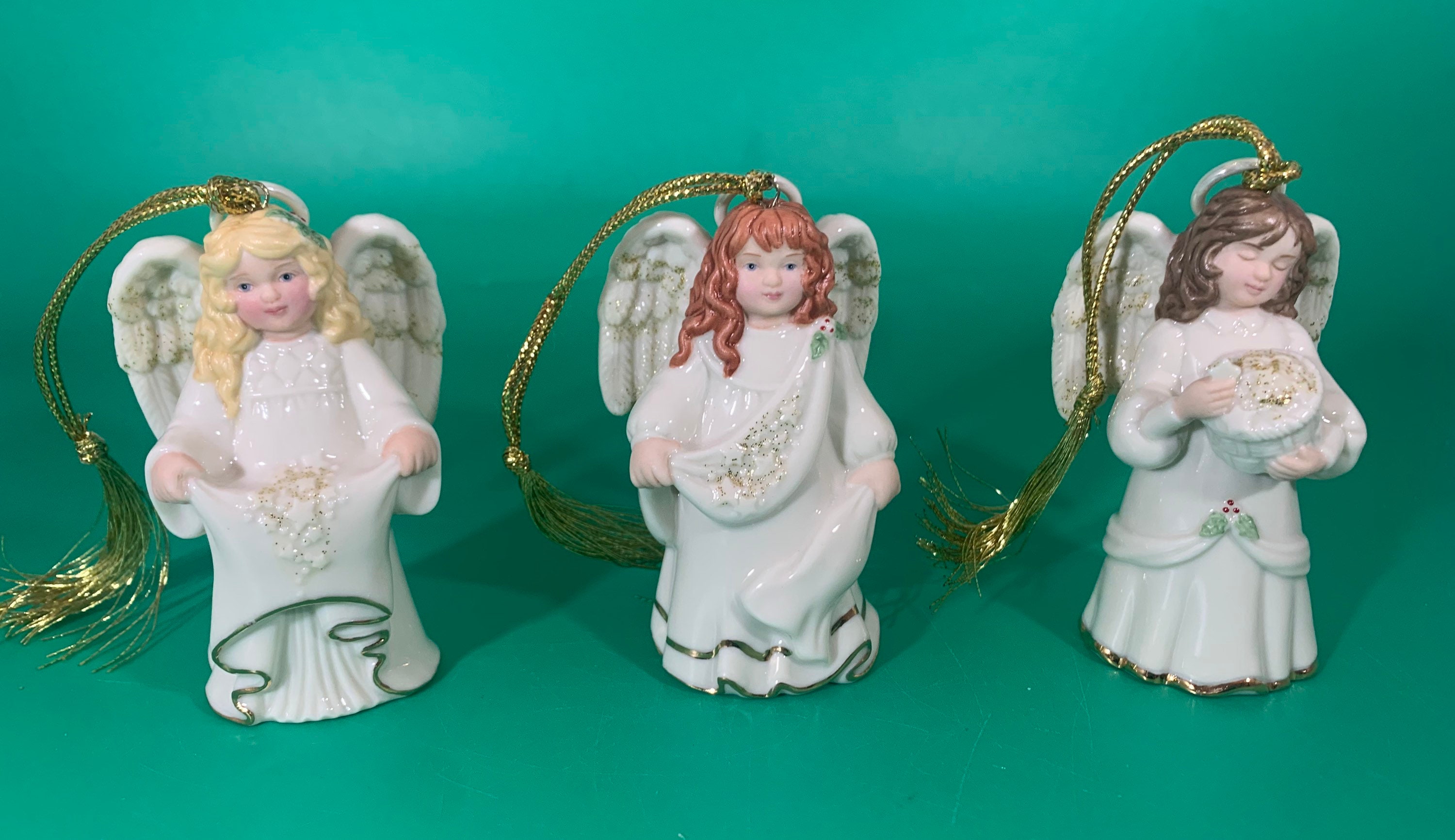 LENOX heavenly Angel Set of 3 Ornaments 817416 - Etsy