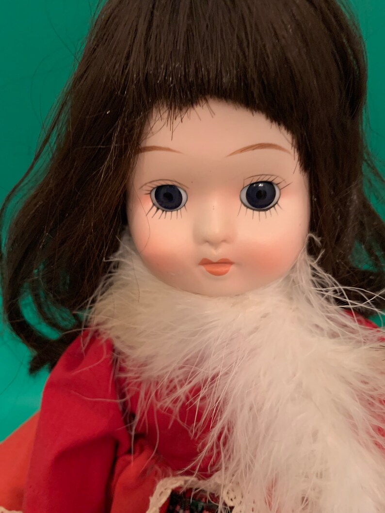 Vintage Brinn's 16" Doll Collectible Porcelain Musical Edition Plaid ...