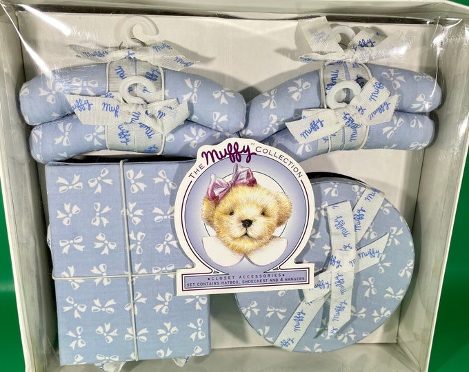 Vintage Muffy Vanderbear Collection Bear Nib 1991 Muffy Closet Accessories Set In Box Rare 4