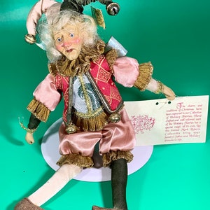 Vintage MARK ROBERTS Fairies Jester Ornament Christmas Collectibles ...
