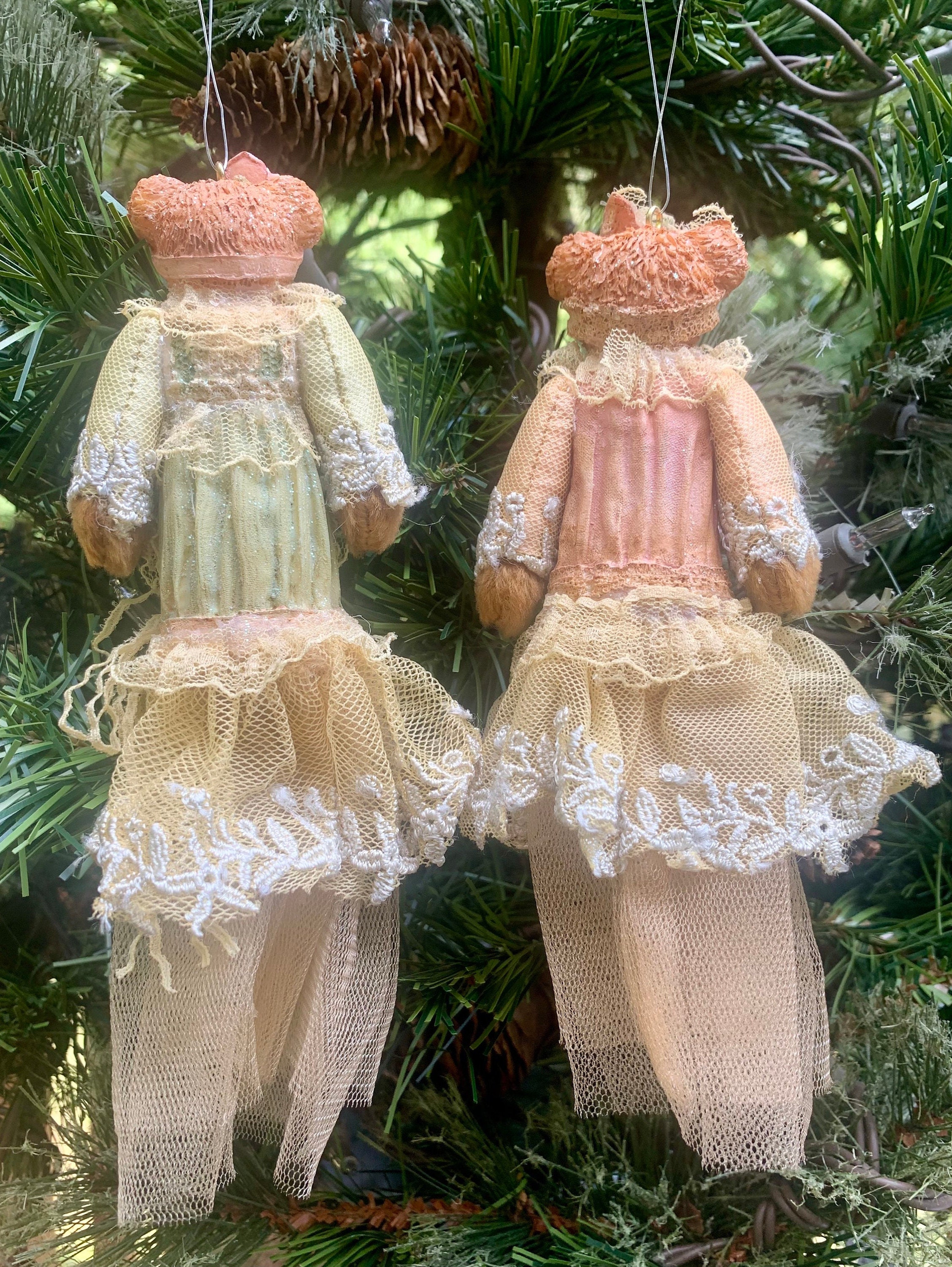 Vintage Ganz Bears Ornament CHOOSE From 2 Styles: Pink or Blue ...